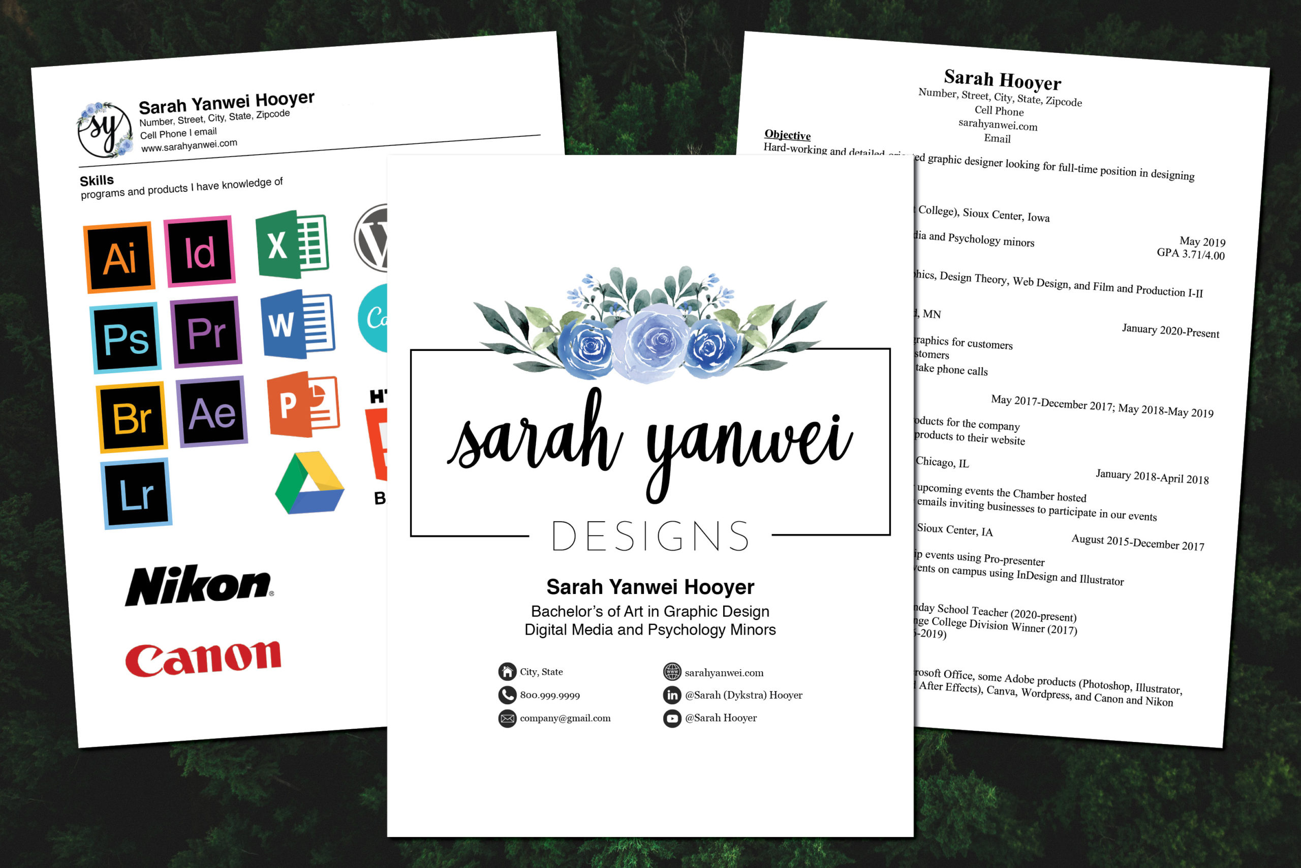 Layout & Logos – Sarah Yanwei Designs